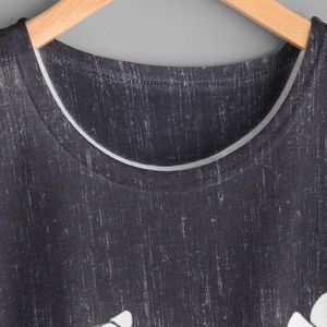 Tops | Cap Sleeve Hand Print Tee | Poshmark